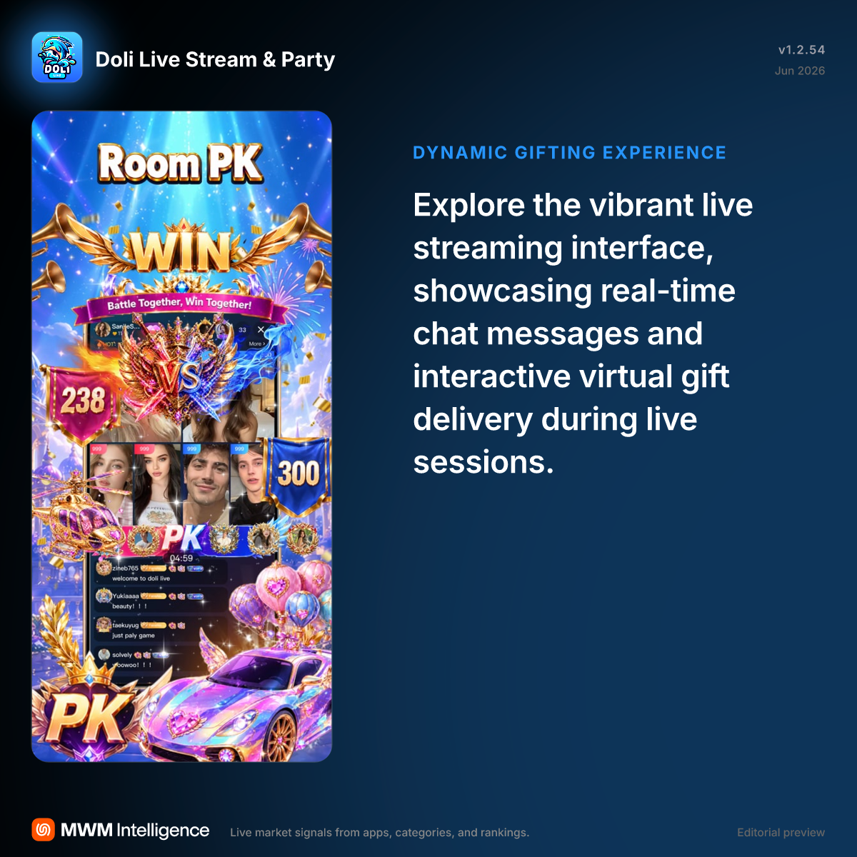 Doli Live Stream & Party - Social Networking App | MWM
