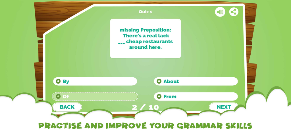 Learn Prepositions Quiz Games - Education App | MWM