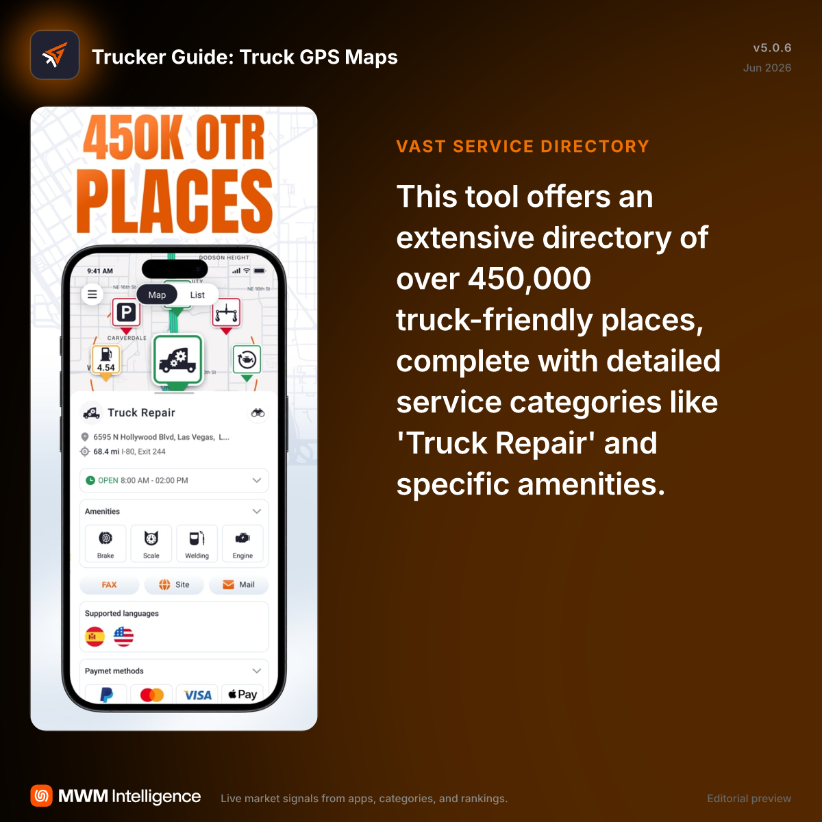 Trucker Guide: Truck GPS Maps - Navigation App | MWM