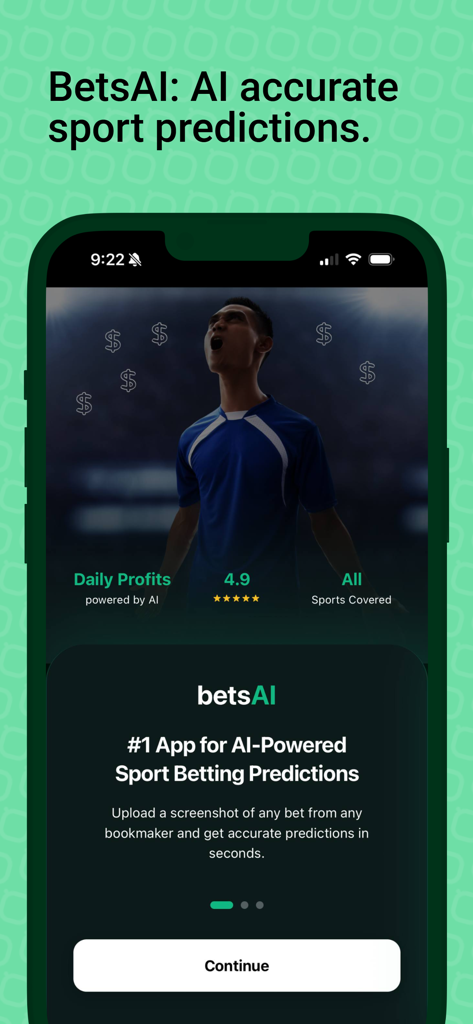 betsAI: AI Sports Prediction - Sports App | MWM