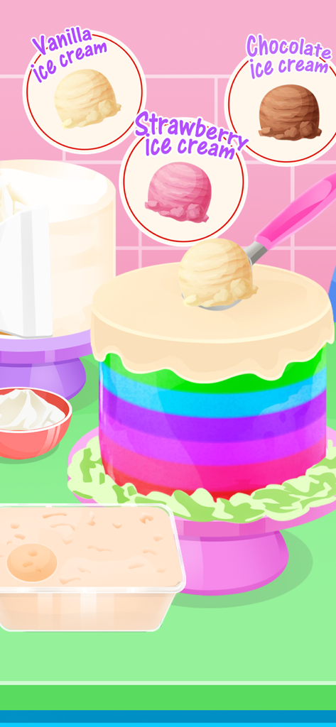 Ice Cream Princess Cake - Food & Drink App | MWM