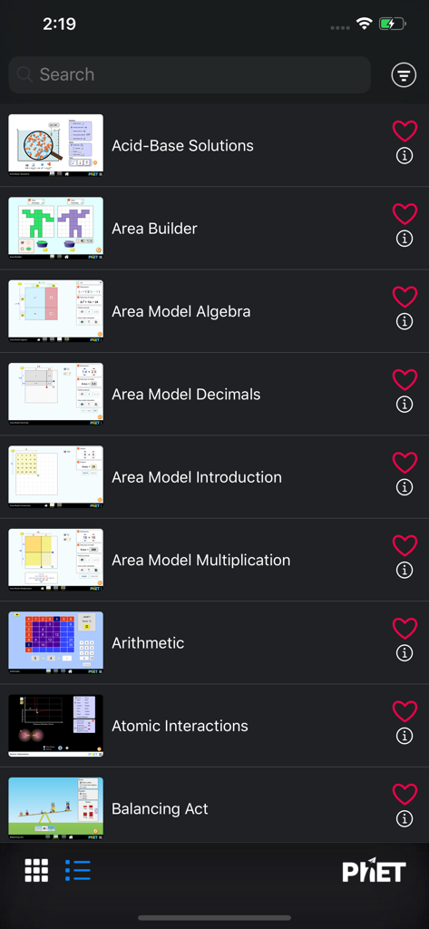 PhET Simulations - Education App | MWM