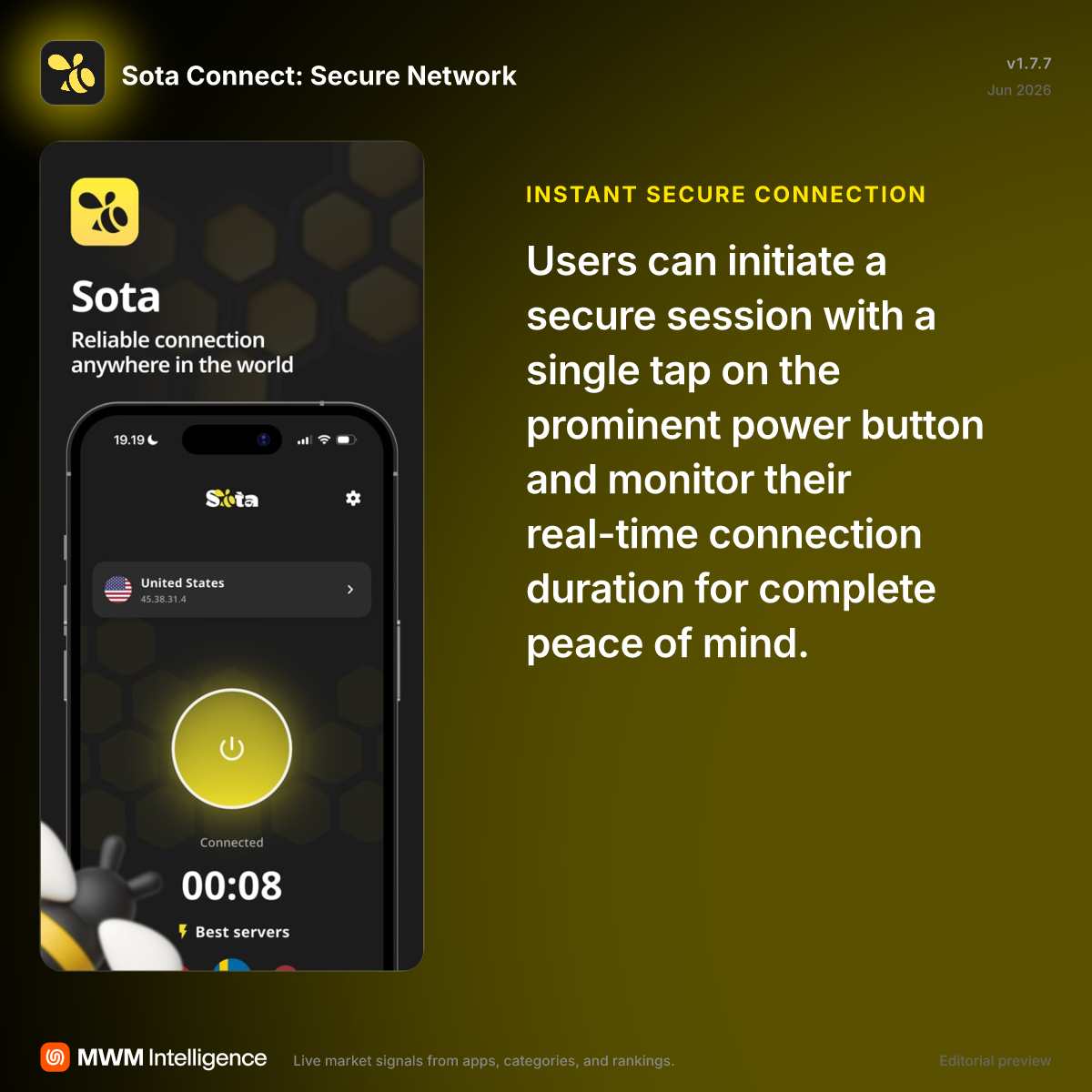 Sota Connect: Secure Network - Utilities App | MWM