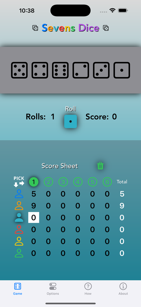 Sevens Dice - Games App | MWM