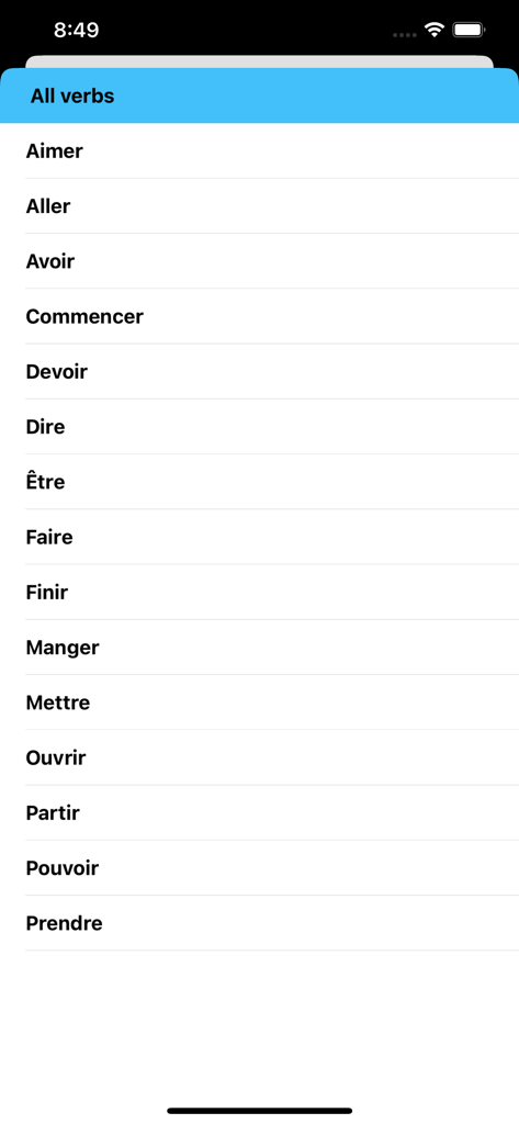 Mots Cachés Verbes - Education App | MWM