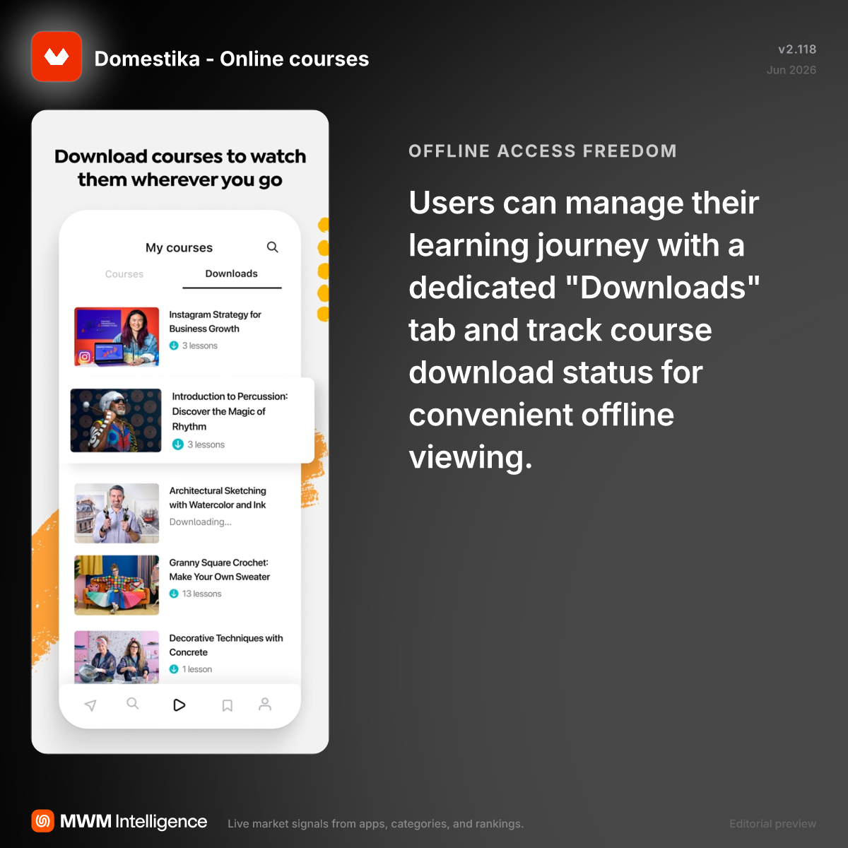 Domestika - Online courses - Education App | MWM