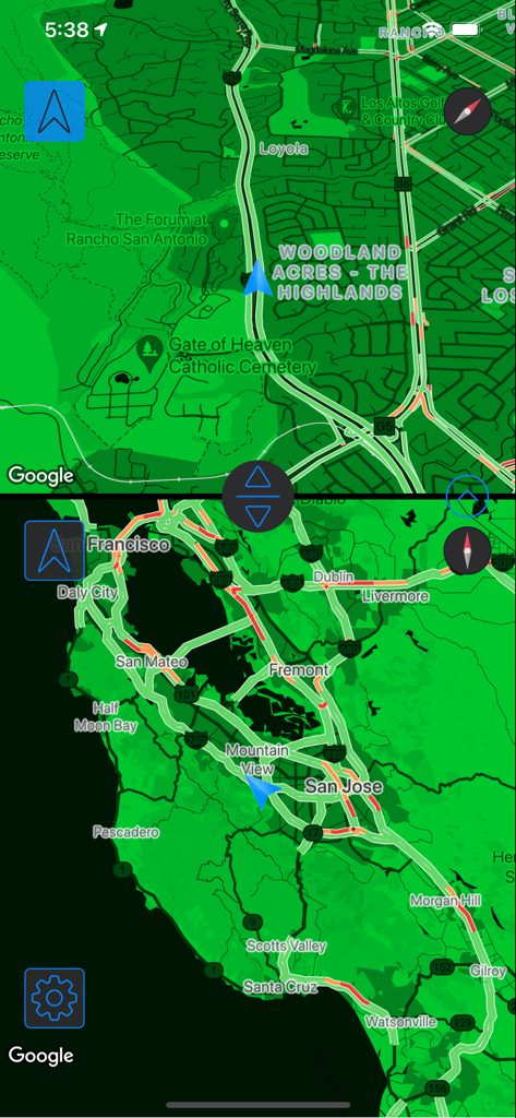 Traffic Maps: realtime info | Master your commute with dual-view maps