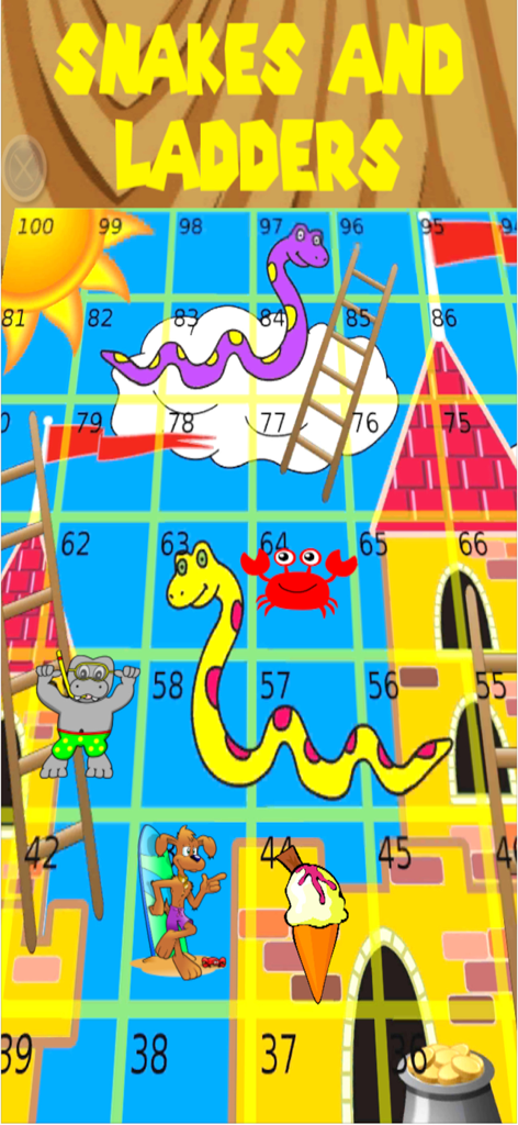 Snakes and Ladders on holiday - Games App | MWM