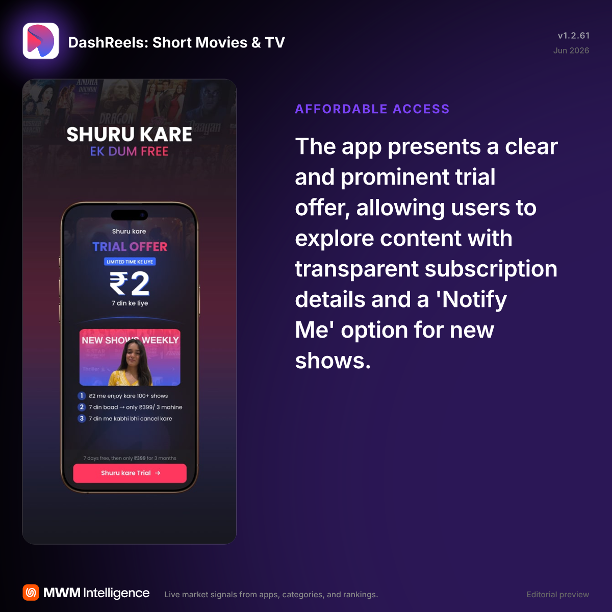 DashReels: Short Movies & TV - Entertainment App | MWM