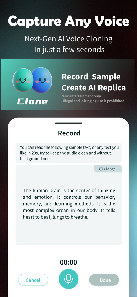 Voice Genius - AI Parody | Create Epic AI Voices & Viral Memes
