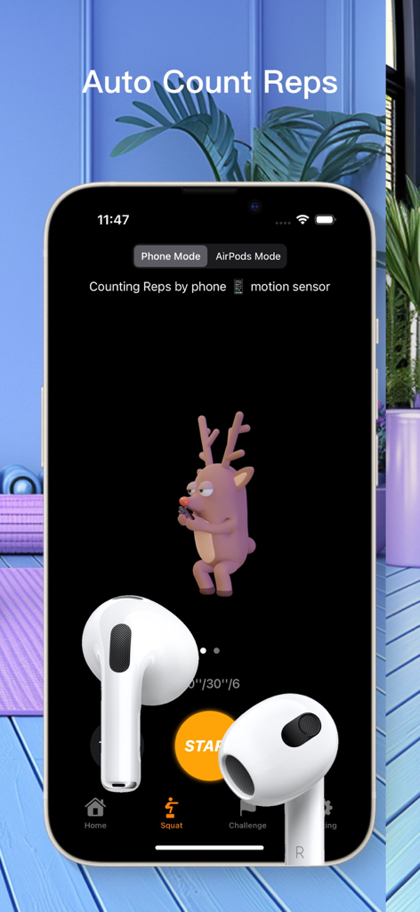 DunDun | Automatic Squat Tracker for Apple Watch & AirPods