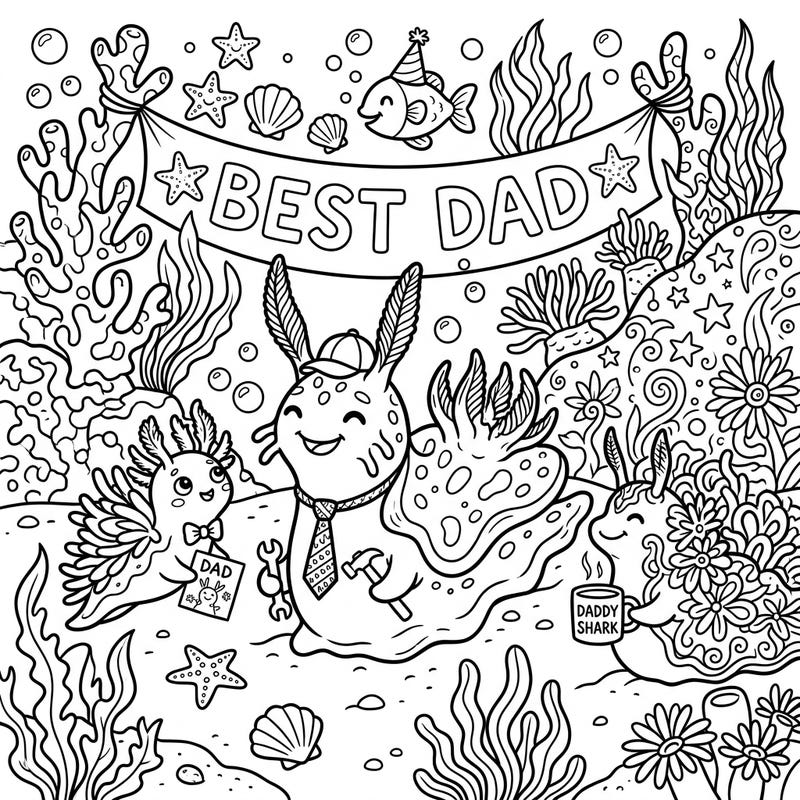 Nudibranchs Coloring Pages | Free Printable