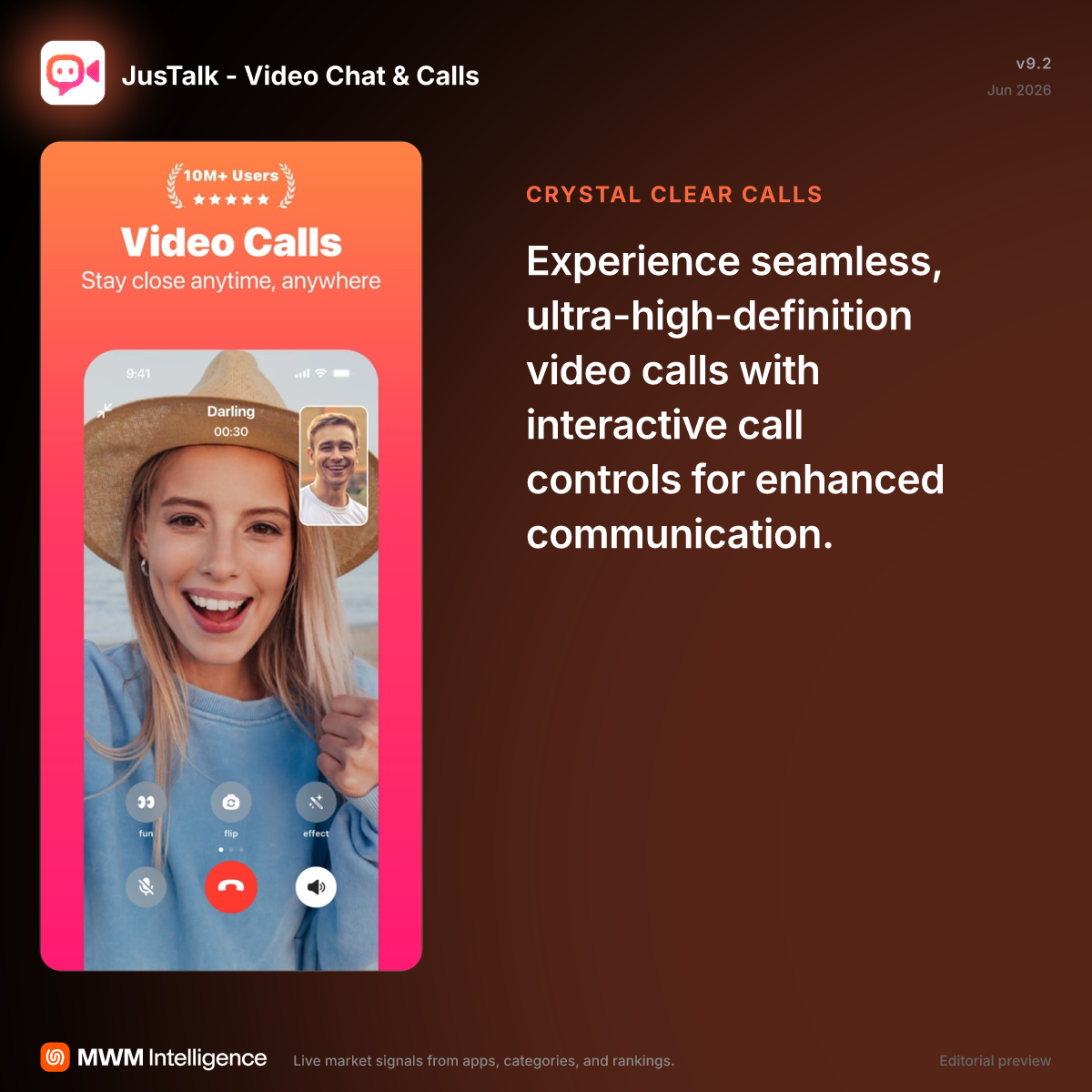 JusTalk - Video Chat & Calls - Social Networking App | MWM