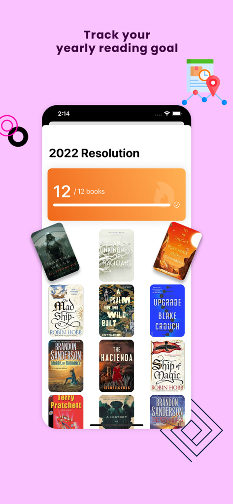 Luna - Book Tracker & TBR List - Productivity App | MWM