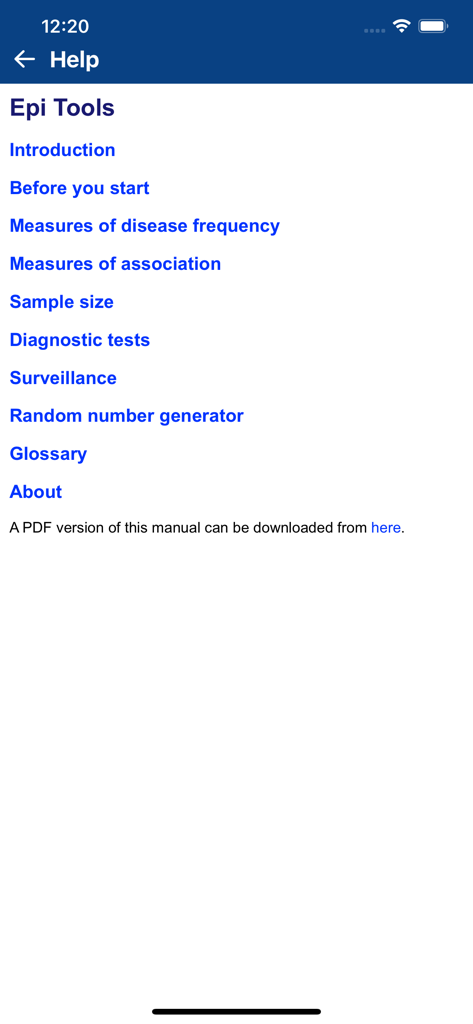 Epi Tools - Education App | MWM