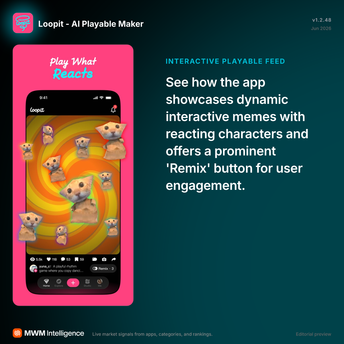 Loopit - AI Playable Maker - Entertainment App | MWM
