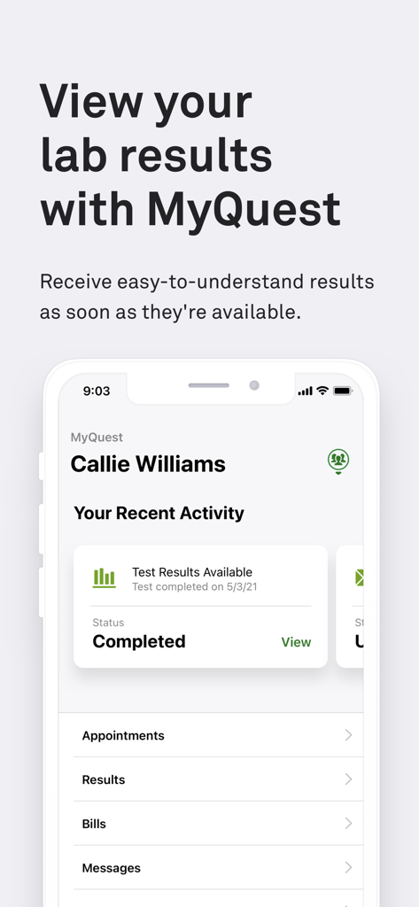 MyQuest for Patients | Your lab results and health at your fingertips