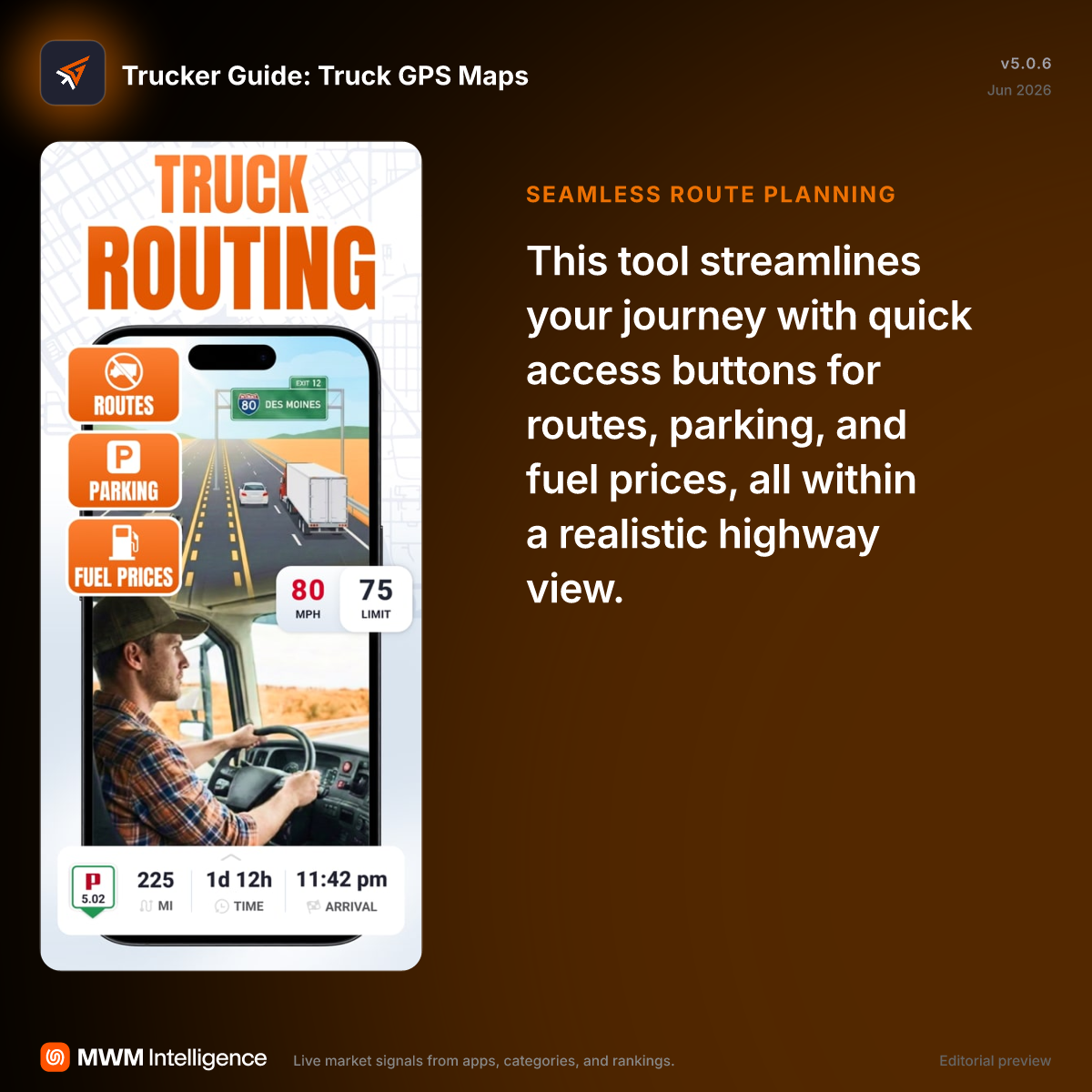 Trucker Guide: Truck GPS Maps - Navigation App | MWM