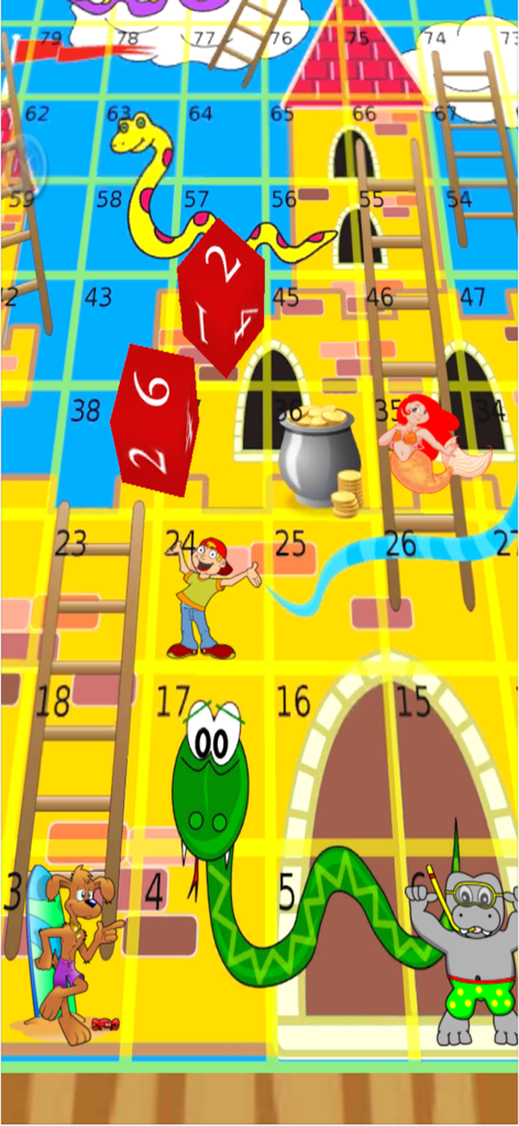 Snakes and Ladders on holiday - Games App | MWM