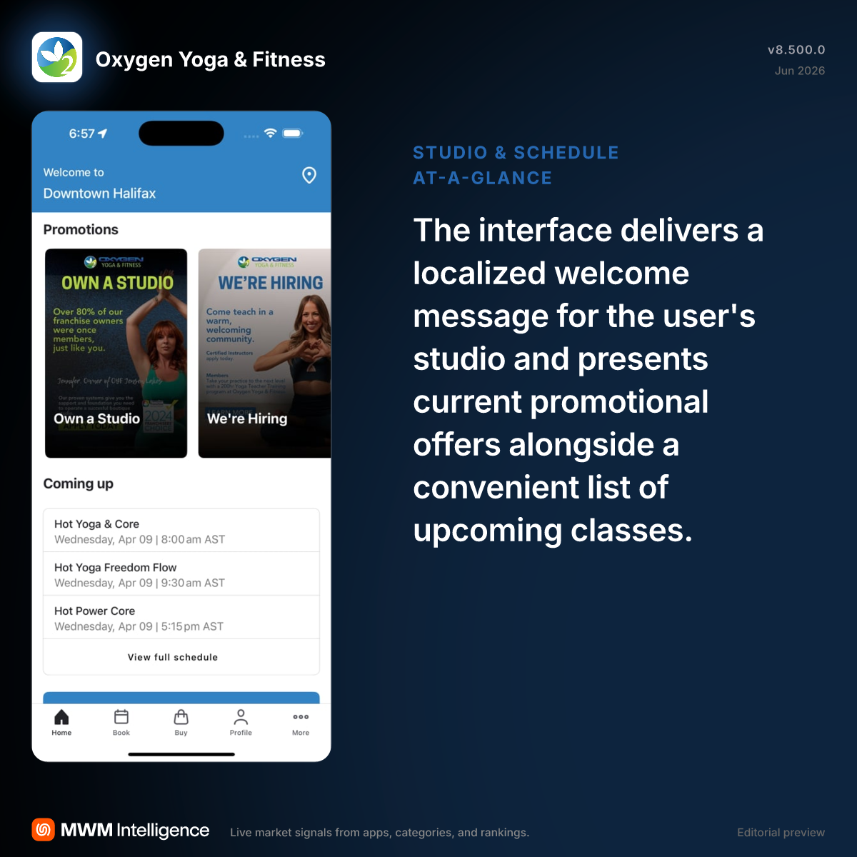 Oxygen Yoga & Fitness - Health & Fitness App | MWM