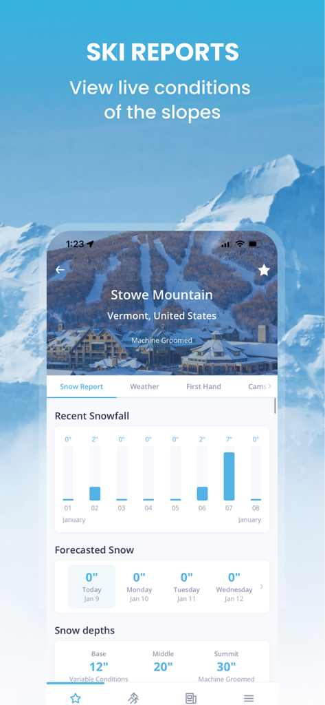 OnTheSnow Ski & Snow Report | Real-Time Powder Alerts & Conditions