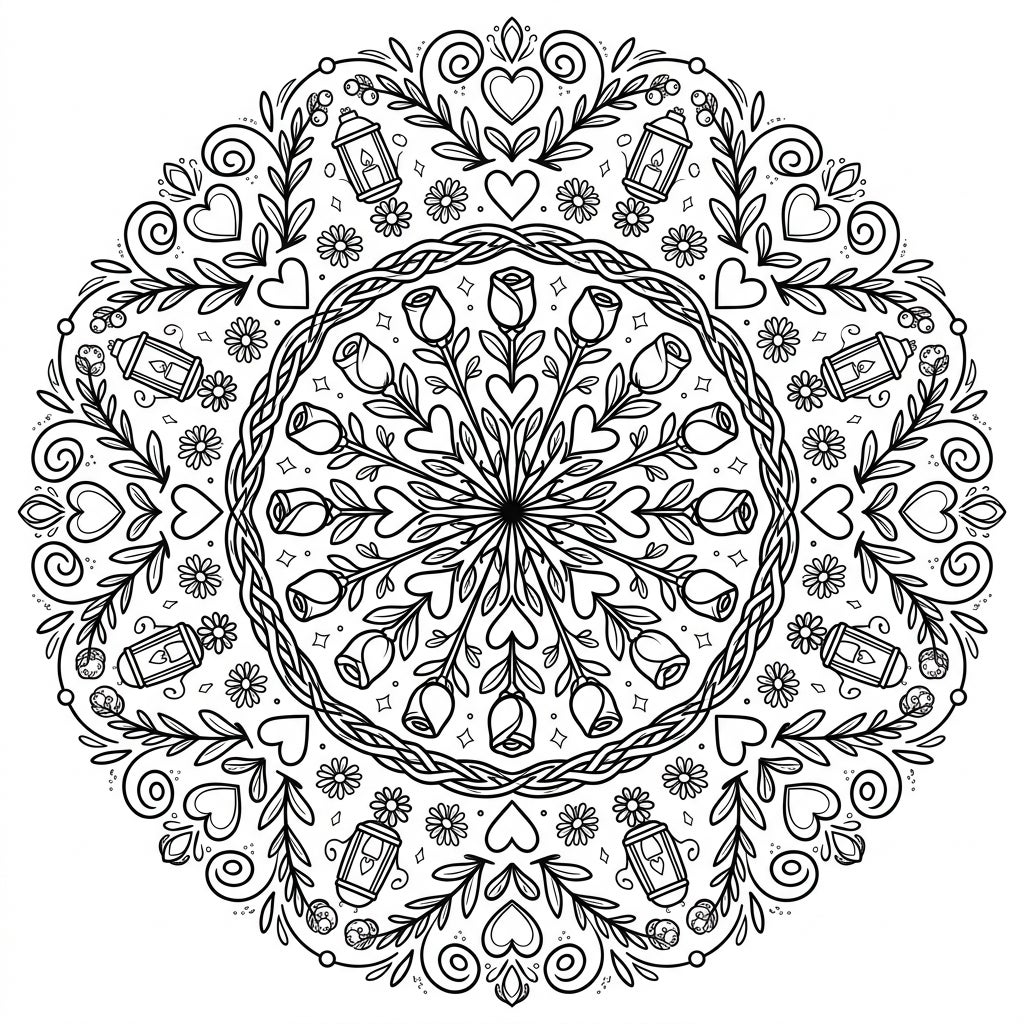 Patterns & Mandalas Coloring Pages - Printable