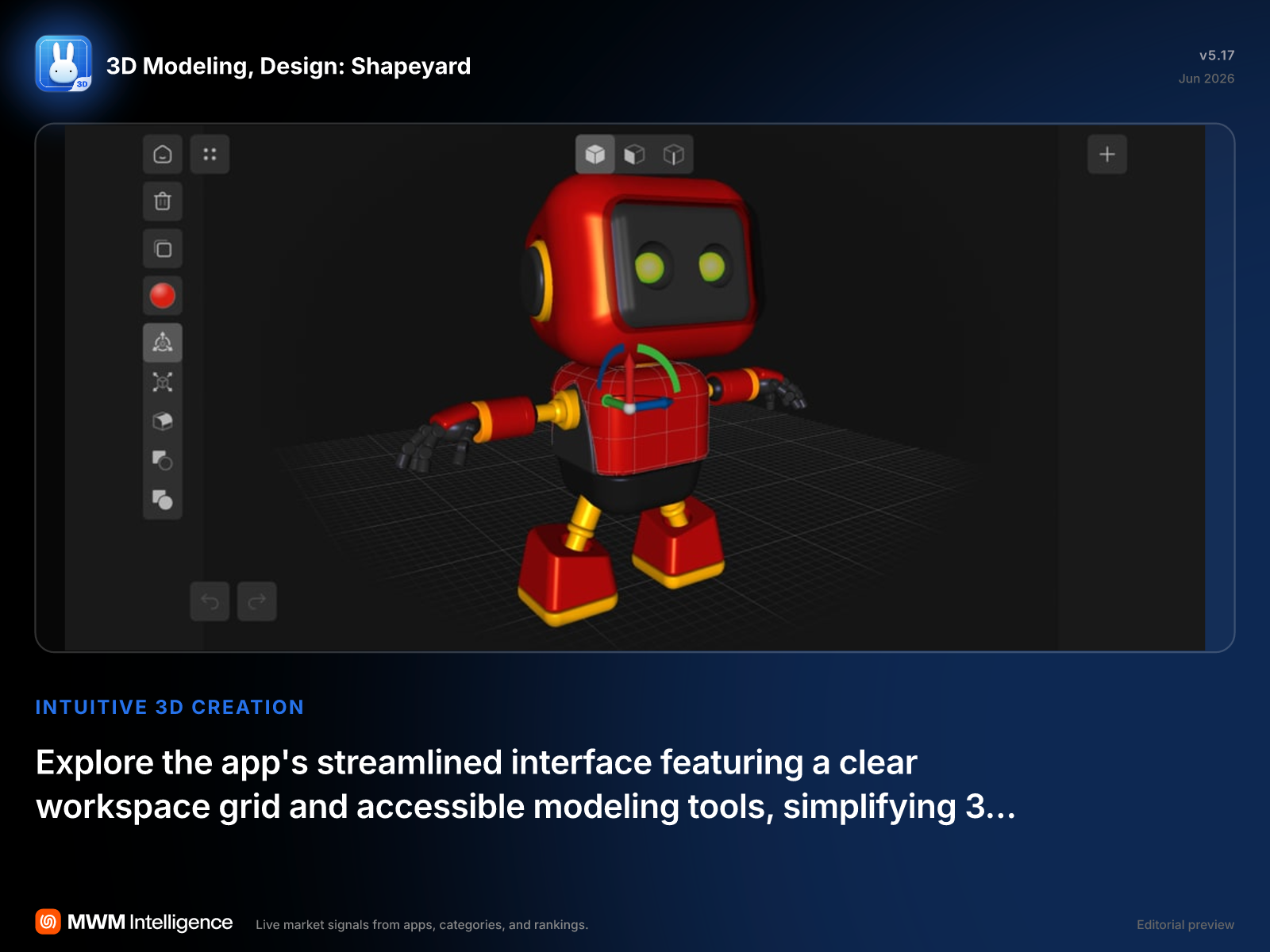 3D Modeling, Design: Shapeyard - Graphics & Design App | MWM