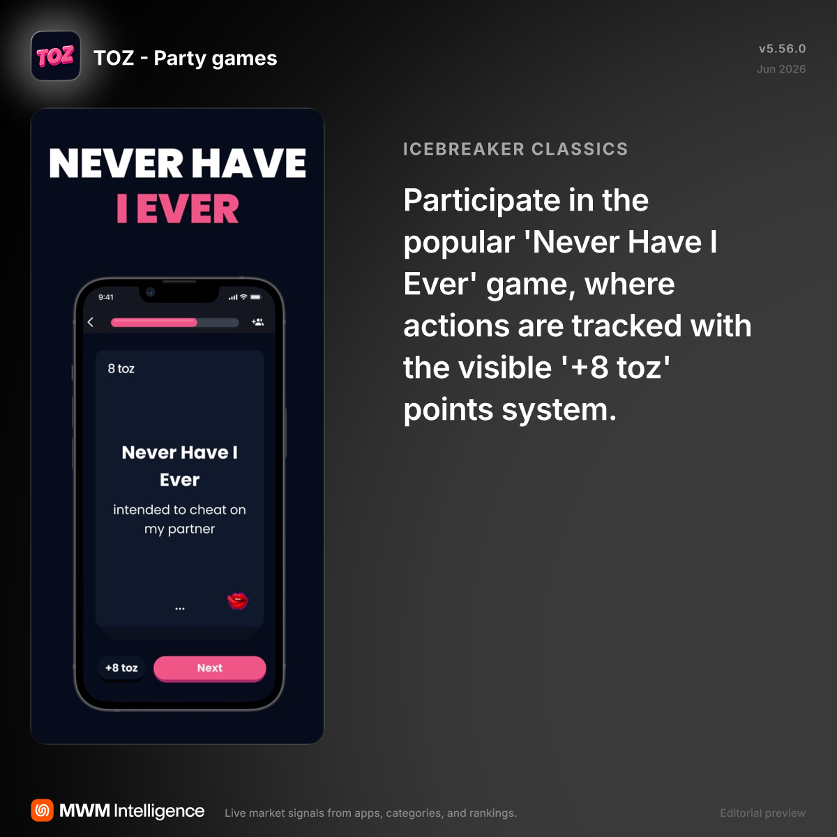 TOZ - Party games - Entertainment App | MWM