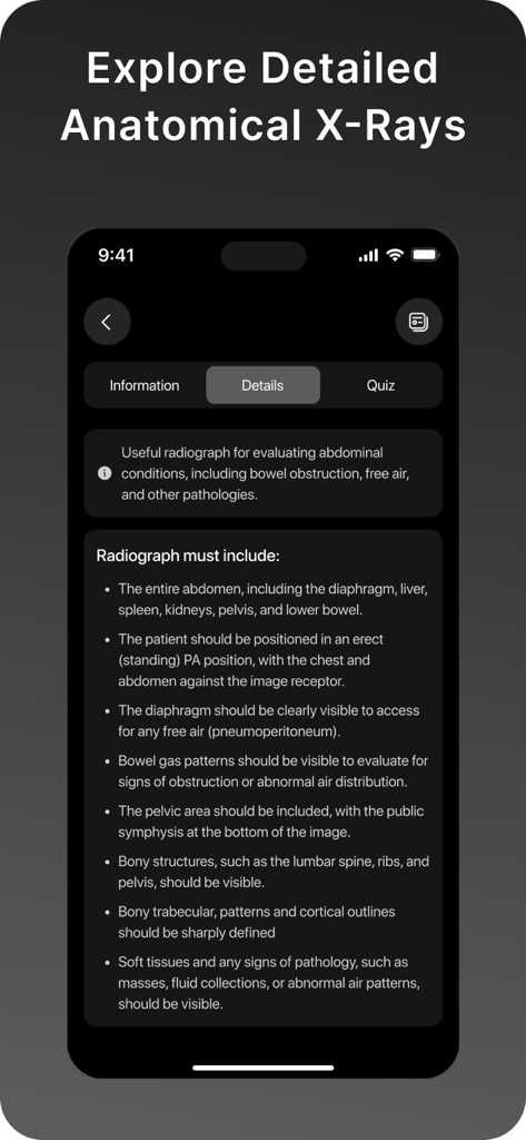 XRay - Sublux Anatomy Learning - Medical App | MWM