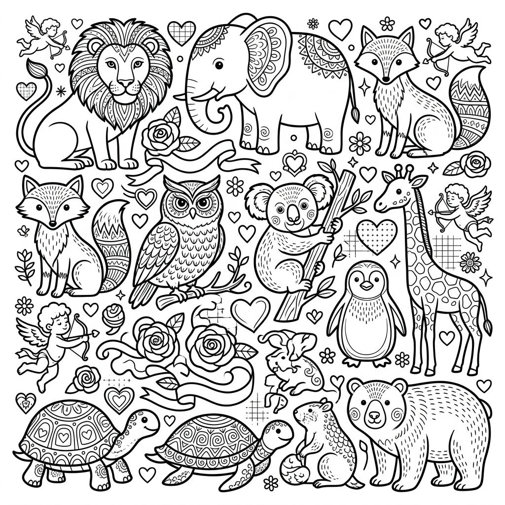 Animales Pop Art para colorear gratis y divertido — Color Pop
