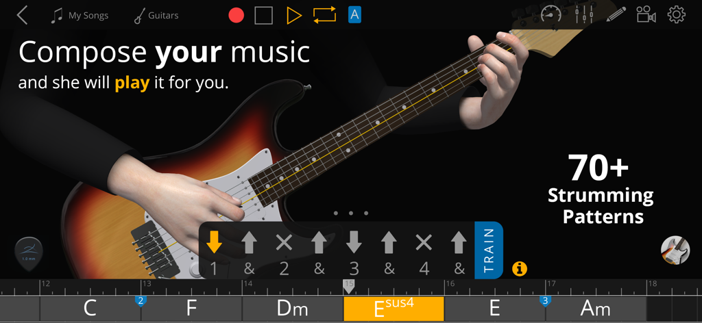 Guitar 3D - Studio,Learn,Tuner - Education App | MWM