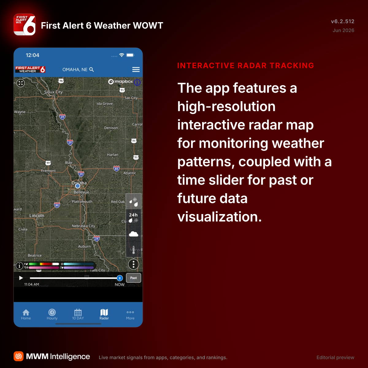 First Alert 6 Weather WOWT - Weather App | MWM