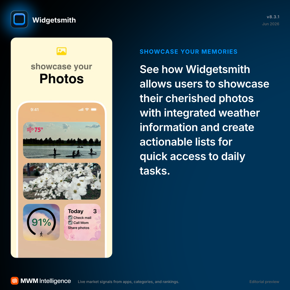 Widgetsmith - Productivity App | MWM