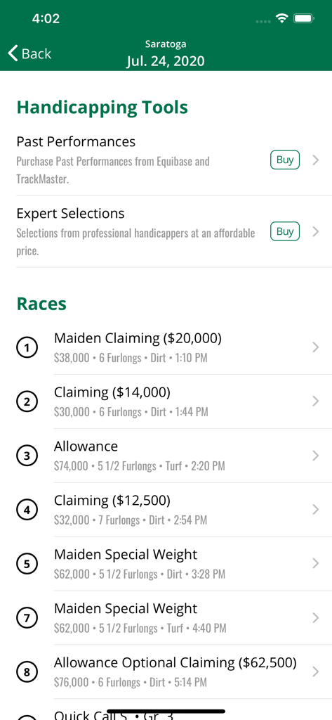Equibase - Sports App | MWM
