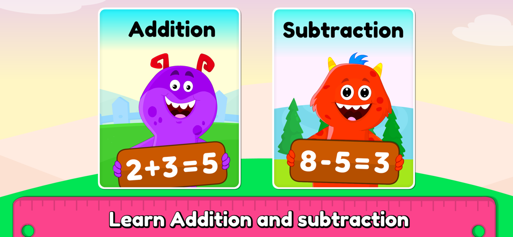 Addition & Subtraction Kids K2 - Education App | MWM