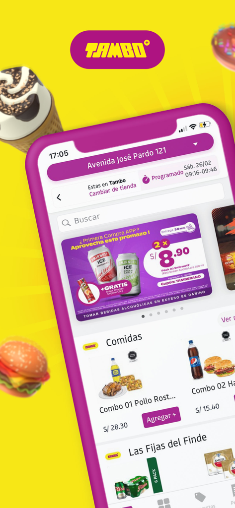 Tambo | Tus promos y antojos favoritos en 30 minutos