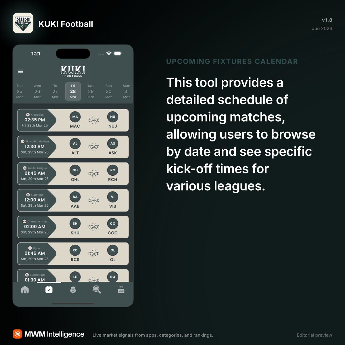 KUKI Football - Sports App | MWM