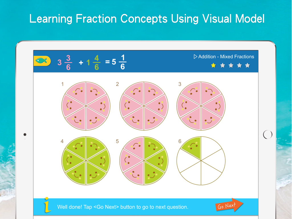 ILLUSTRATED MATH - FRACTIONS - Education App | MWM