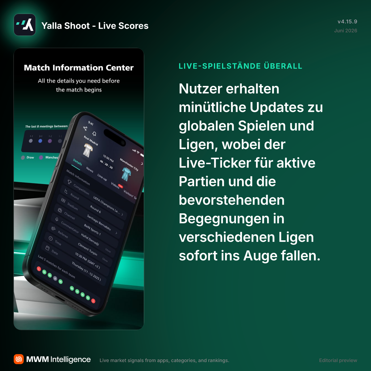 Yalla Shoot - Live Scores - Sport-App | MWM