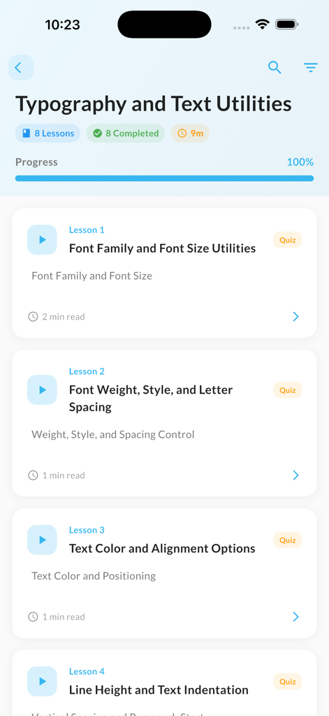 Learn Tailwind CSS: Web Design - Education App | MWM