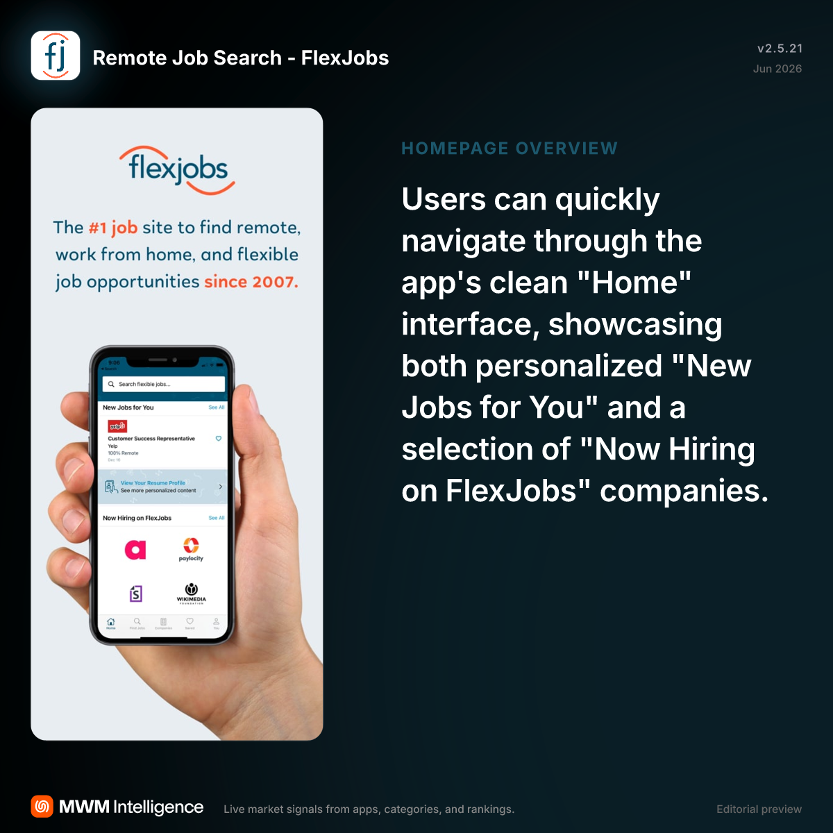 Remote Job Search - FlexJobs - Business App | MWM