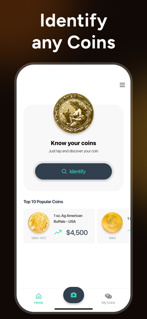 Coin Identifier · Coin Scanner - Reference App | MWM