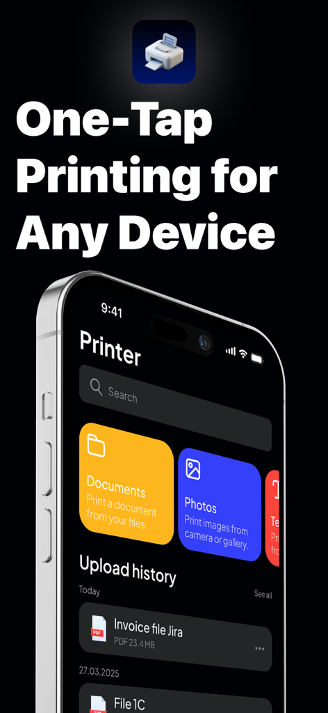Smart Air Printer | One-Tap Wireless Printing & Scanning