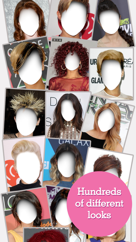 FACEinHOLE® Hairstyles for Women - Hair styler with cute haircuts for ...