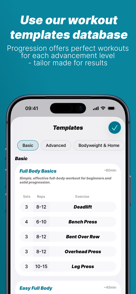 Progression Workout Tracker - Health & Fitness App | MWM