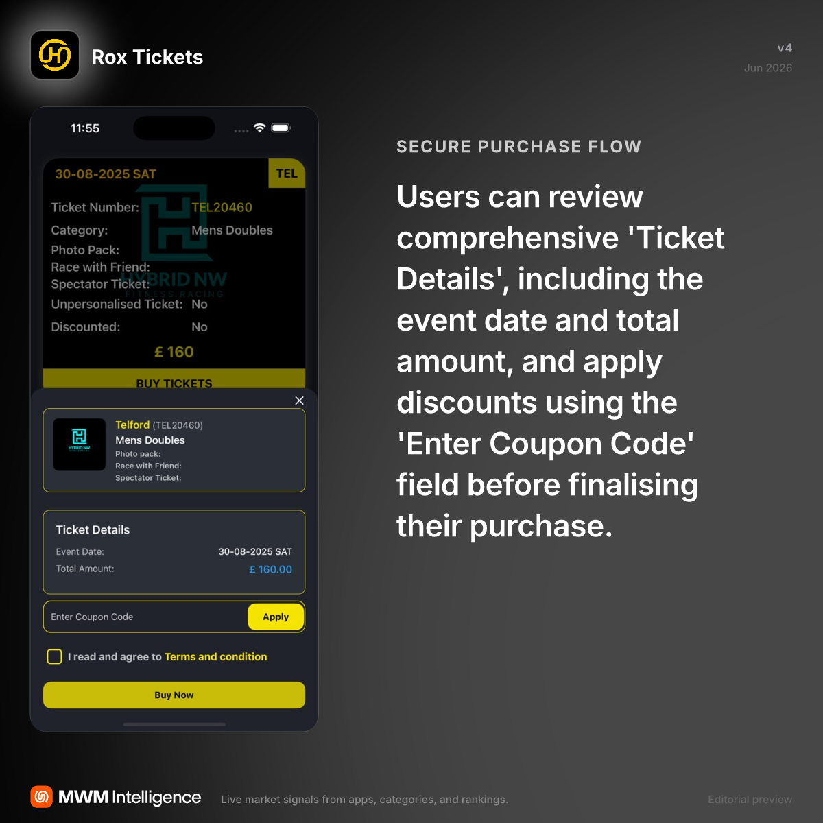 Rox Tickets - Sports App | MWM