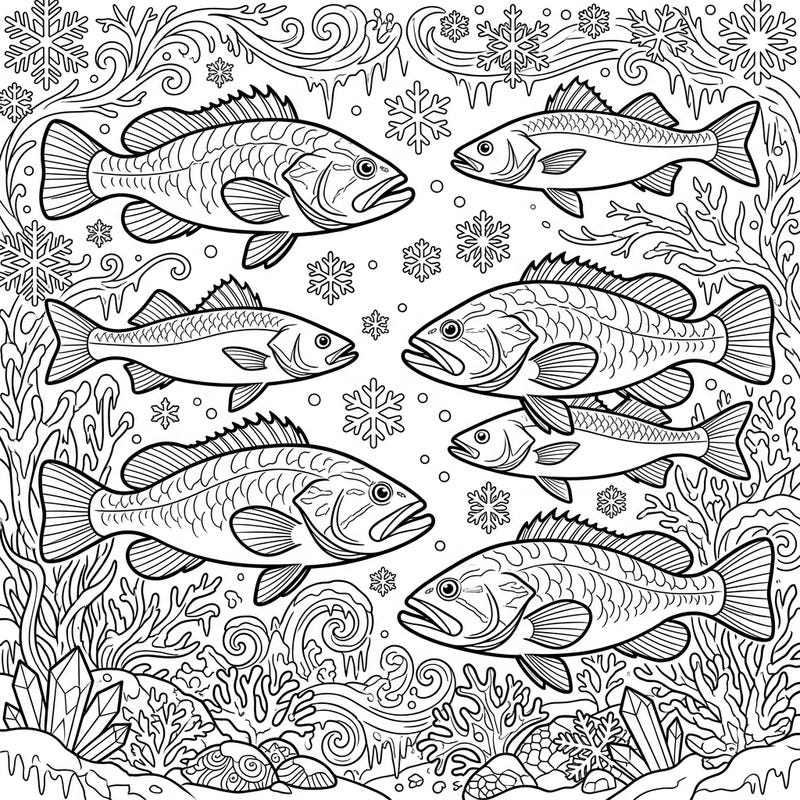 6 Groupers & Sea Bass Coloring Pages - Free Printable Fish — Color Pop