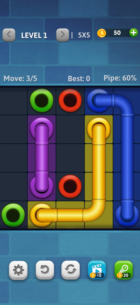 Line Puzzle: Pipe Art | Relaxing Color Connect Puzzles