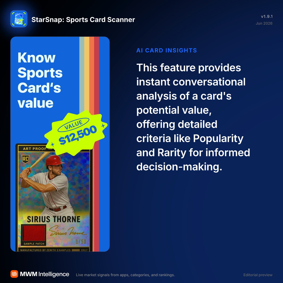 StarSnap: Sports Card Scanner - Sports App | MWM