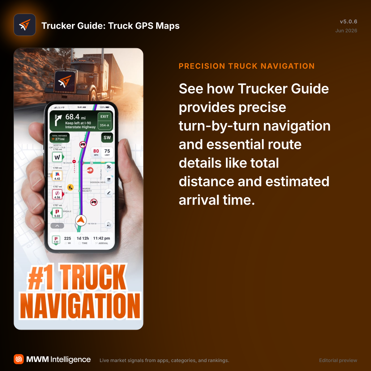 Trucker Guide: Truck GPS Maps - Navigation App | MWM